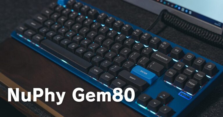 NuPhy Gem80を使った感想！高級感と打鍵感が素晴らしいメカニカルキーボード | ガジェフロ